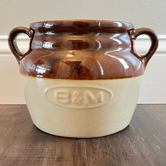 Accents | Vintage Stoneware Pottery Bm Crock Pot | Poshmark